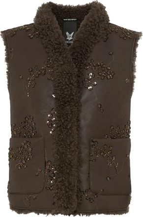 Fuchs Schmitt Weste Webpelz - - Jackets - Damen - Braun - L