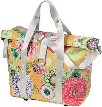 Basil B.V. Basil Bicycle Handbag Bloom Field MIK Yellow 8-11 Liter Recycled PET Polyester Kf Haken