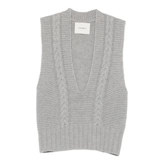 Lisa Yang Femme, Pulls, Gris, Taille: 38 FR Pull &agrave; col en V