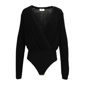 Elisabetta Franchi Damen, Oberteile, Schwarzk, SGr&ouml;&szlig;e