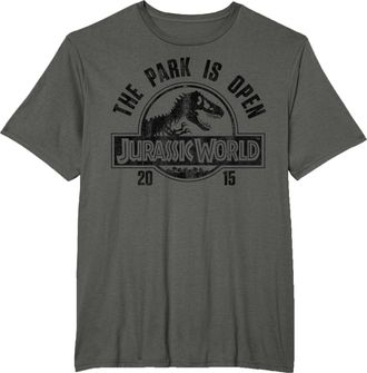 Jurassic Park Park Is Open Black Collegiate T-Shirt
