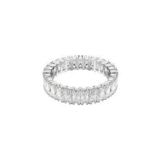Swarovski Bague Matrix Coupe Baguette - Femme - Accessoires - Gris - Taille: 50 MM