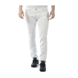 Daniele Alessandrini Homme, Jeans, Blanc, Taille: W34 Jeans Slim-fit