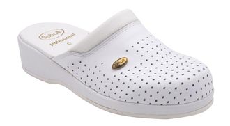 Scholl Damen Clog Evo Schuh für Medizinisches Fachpersonal, Weiß, 46 EU