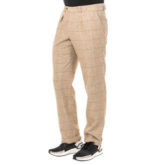 La Martina Gerade Hose mit Karomuster - - Trousers - Herren - Beige - W32