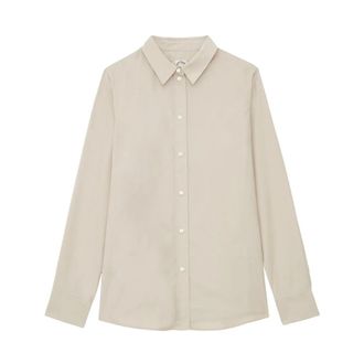 Ines De La Fressange Chemise Martin - Femme - Blouses et Chemises - Beige - Taille: 38 FR