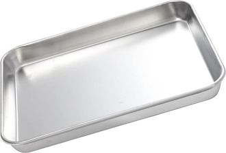 Angoily Backen Blatt Pan für Toaster Ofen Edelstahl Cookie Blatt Pan für Backen Braten Oder Grillen Spülmaschinenfest (34. 5X21. 5CM)