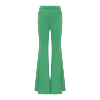 Dsquared2 Cut-Out Detailed Flared Hosen - - Trousers - Damen - Gr&uuml;n - S