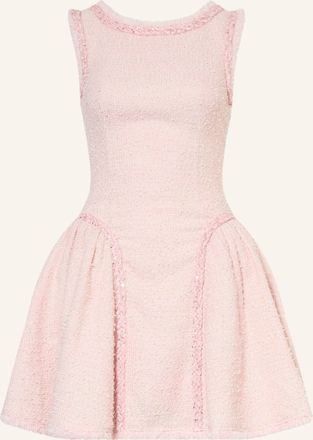 Self Portrait Self-Portrait Boucl&eacute;-Kleid Mit Glitzergarn Und Pailletten rosa