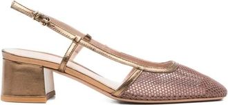 Roberto Festa Milano Femme, Chaussures, Brun, Taille: 37 1/2 EU Escarpins Slingback en Maille