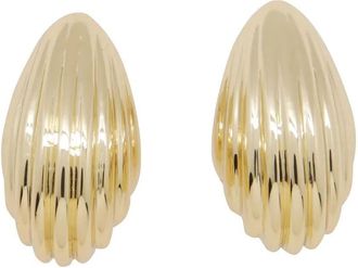 Anine Bing Ohrringe - Gold-Toned Drop Earrings With Ribbed Shell Texture - Gr. unisize - in Mehrfarbig - für Damen