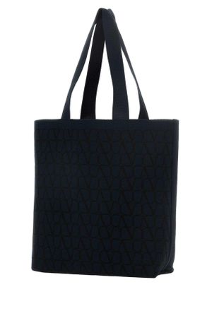 Valentino Garavani Mens Toile Iconographe Shopping Bag Marinenero Exterior: Fabric Borse A Mano