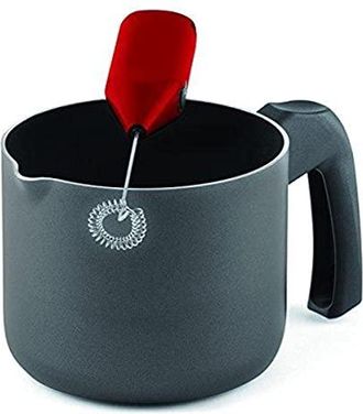Domo Enjoy Cooking - Milchkessel mit Milchaufsch&auml;umer, antihaftbeschichtet, Durchmesser 12 cm