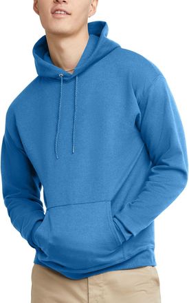 Hanes Herren EcoSmart Hoodie Midweight Fleece Pullover Hooded Sweatshirt Kapuzenpullover, Denim Blau, Medium