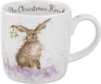 Wrendale Designs Fine Bone China Mug The Christmas Kiss by Wrendale Designs