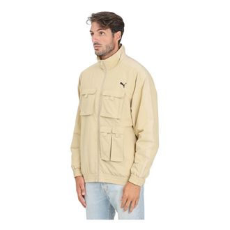 Puma Cargo T7 Schwarze Windjacke - - Jackets - Herren - Beige - L