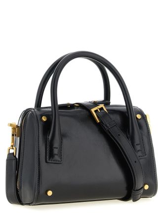 Versace Womens Black Calfskin Handbag Bag