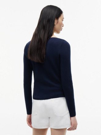 Tommy Hilfiger Strickpullover FULL NEEDLE BOAT-NK LS SWT Baumwollmischung