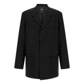 Yohji Yamamoto Wool Chore Coat - - Jackets - Herren - Schwarzk - XL