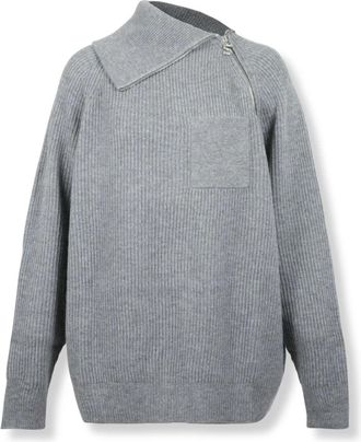 Sportmax Femme, Pulls, Gris, Taille: 36 FR Salpa Sweater