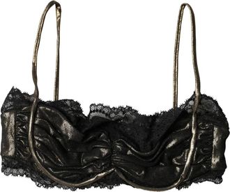 Dolce & Gabbana Femme, Sous-v&ecirc;tements, Noir, Taille: 36 FR Soutien-gorge balconnet &agrave; armatures en soie