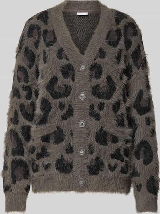 Noisy May Strickjacke mit Kunstfellbesatz Modell FLYNN