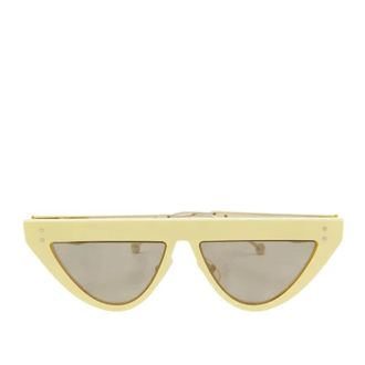 Fendi Pre-owned Acetate lunettes-de-soleil - Femme - Pre-owned - Jaune - Taille: ONE Size