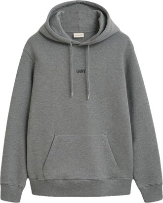 GANT Herren SMALL Graphic Sweat Hoodie Kapuzenpullover, Grey Melange, 3XL