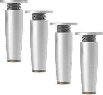 Generic M&ouml;belbeine 4er-Set, Metall Mit Schrauben Und Rutschfester Unterseite, Tischbeine, Konische Schrankf&uuml;&szlig;e Badezimmer, F&uuml;r Sofas, Couchtische, Kommodenf&uuml;&szlig;