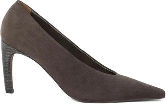 Brunello Cucinelli Femme, Chaussures, Brun, Taille: 39 EU Élégantes Escarpins en Cuir pour Femmes