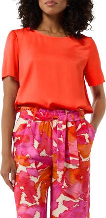 Comma Flie&szlig;endes Shirt aus Satin im Relaxed Fit