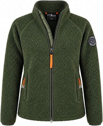 Blue Wave Fleecejacke Damen Sherpafleecejacke Orlandia - Fleecejacke Damenjacke Fleece Stehkragen, Frontrei&szlig;verschluss mit Zipper Puller, Seitentaschen