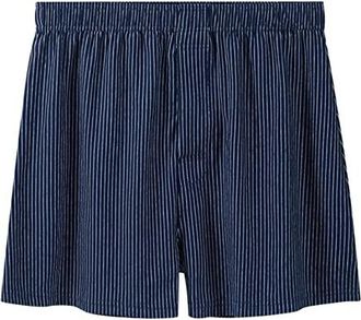 Generic Sous-v&ecirc;tements plats pour homme - En coton fin et respirant - Pour le sport &agrave; la mode - Boxer de sport d&eacute;contract&eacute; avec coupe ajust&eacute;e, Marine, 3XL tai