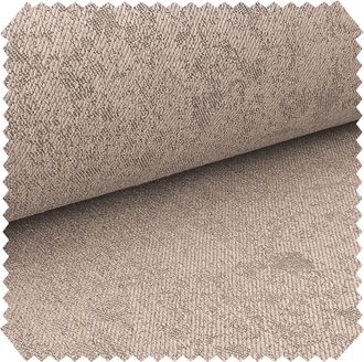 Novely Kamen Melange Möbelstoff - Polsterstoff mit Glow-Effekt - Robuster Bezugsstoff - Pflegeleichte Meterware 1 lfm | Farbe: 12 Braun Rose