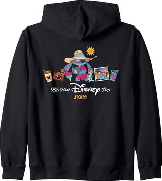 Disney Stitch & Scrump My First Disney Trip 2026 Vacation Kapuzenjacke