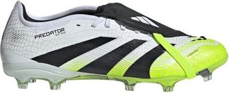 adidas Predator Pro Fold-Over Tongue FG Unisex Fu&szlig;ballschuhe Farbe: Wei&szlig;/Schwarz/Neongr&uuml;n; Gr&ouml;&szlig;e: EUR 44 | US 10 | UK 9.5