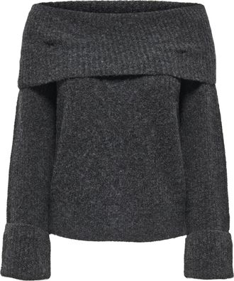 Only Onlluna Ls Off Shoulder Pullover KNT