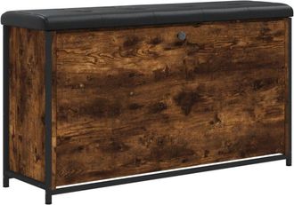 vidaXL Schuhbank mit Klappe R&auml;uchereiche 102x32x56 cm - Vidaxl