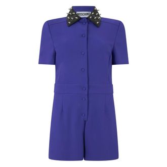 Moschino Eleganter kurzer Jumpsuit - - Jumpsuits & Playsuits - Damen - Lila - S