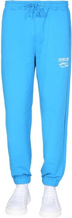 Helmut Lang Cotton Track Jogging Pants - Blue