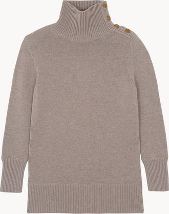 Kujten Pull cachemire col cheminée, 4 fils - Pull Margot Uni