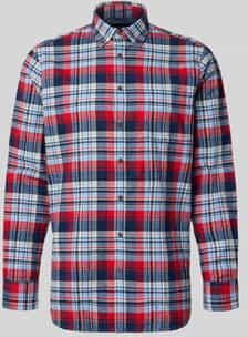 Christian Berg Freizeithemd mit Button-down-Kragen