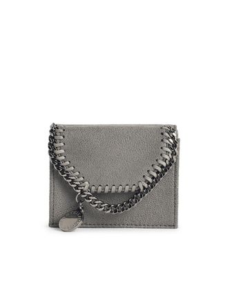 Stella McCartney Stella Mc Cartney Portefeuille Falabella Tri Fold En Gris Shaggy Deer