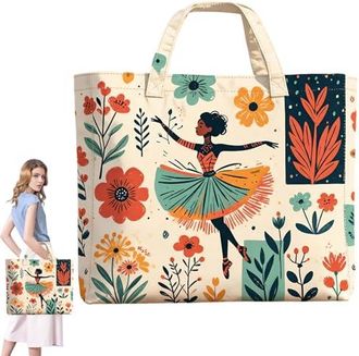 Generic Sac fourre-tout floral, sac &agrave; main matelass&eacute; patchwork pour femme, sac &agrave; main de taille moyenne, grande capacit&eacute;, sac &agrave; main &eacute;pais, r&eacute;utilisable, resp