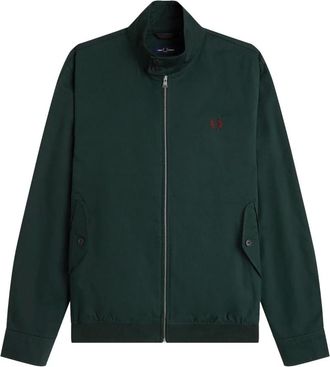Fred Perry Homme, Vestes, Vert, Taille: S Harrington Jacket