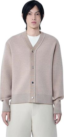 Jacquemus Homme, Pulls, Beige, Taille: S Le Cardigan Doppio