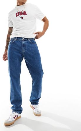 Tommy Jeans Ethan - Jean décontracté droit - Bleu moyen délavé
