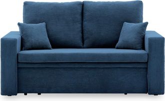 Generic Sofa Aikido I 150x85 - mit schlaffunktion - Farben zur Auswahl - modernen Sofa - mit Bettkasten - Moderner Cordstoff - Stoff POSO (POSO 005)