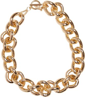 Urban Classics Unisex Halskette für Männer und Frauen Flashy Chain Necklace, Modeschmuck Panzerkette erhältlich in gold oder silber, one size