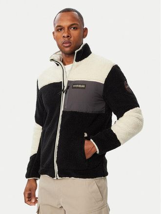 Napapijri Fleecejacke Yupik NP0A8AZU Schwarz Regular Fit